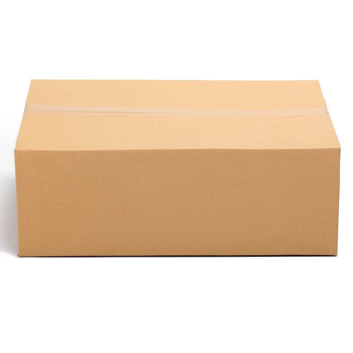 TELEBOXES | 50x25x15cm | Elongated Flat Cardboard Box, Robust | Pack of ...