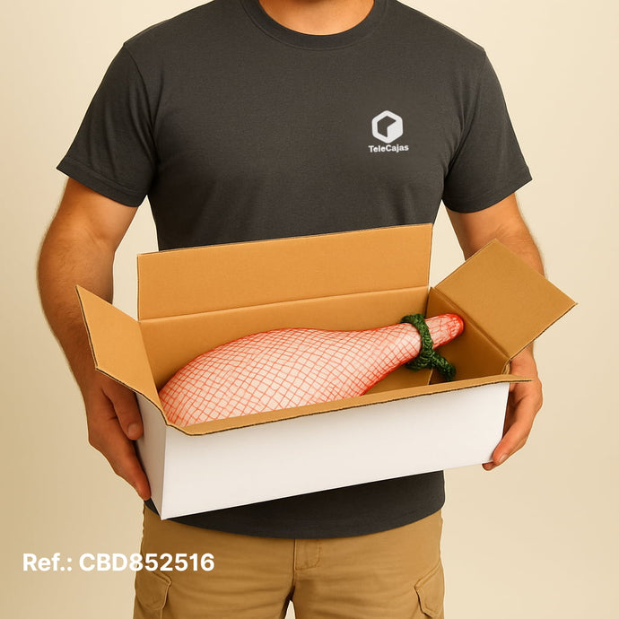 TELEBOXES | Robust White Cardboard Boxes for Hams and Shoulders